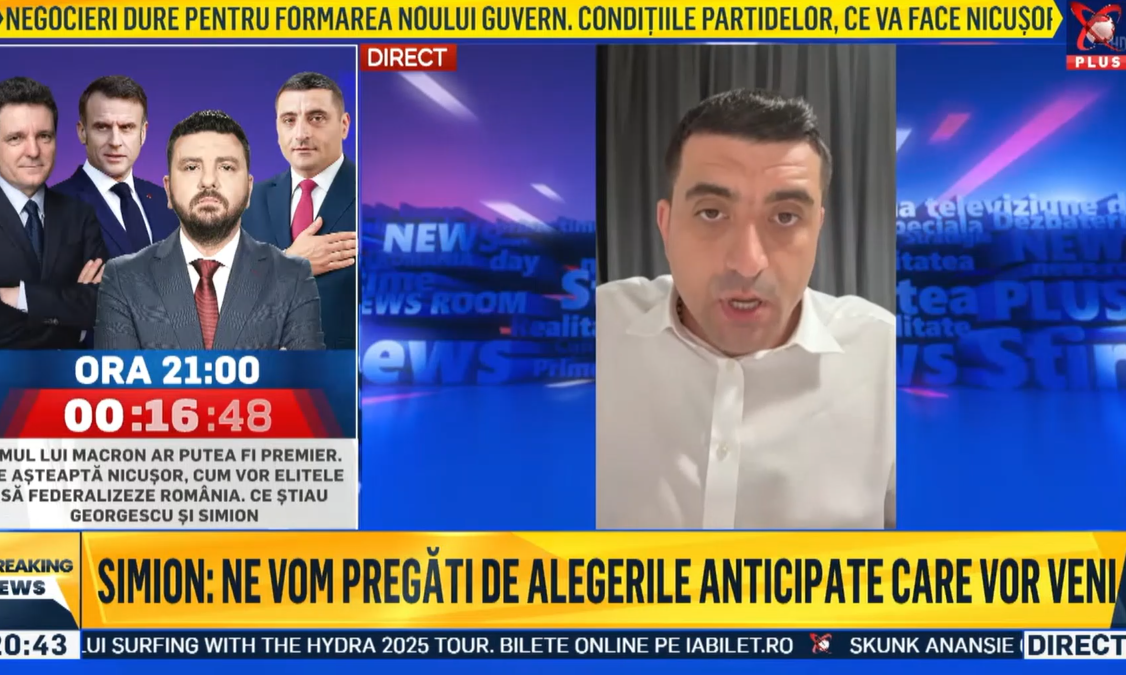George Simion: „Alegerile, duminică, nu au fost câștigate de Nicușor Dan, ci au fost câștigate ...