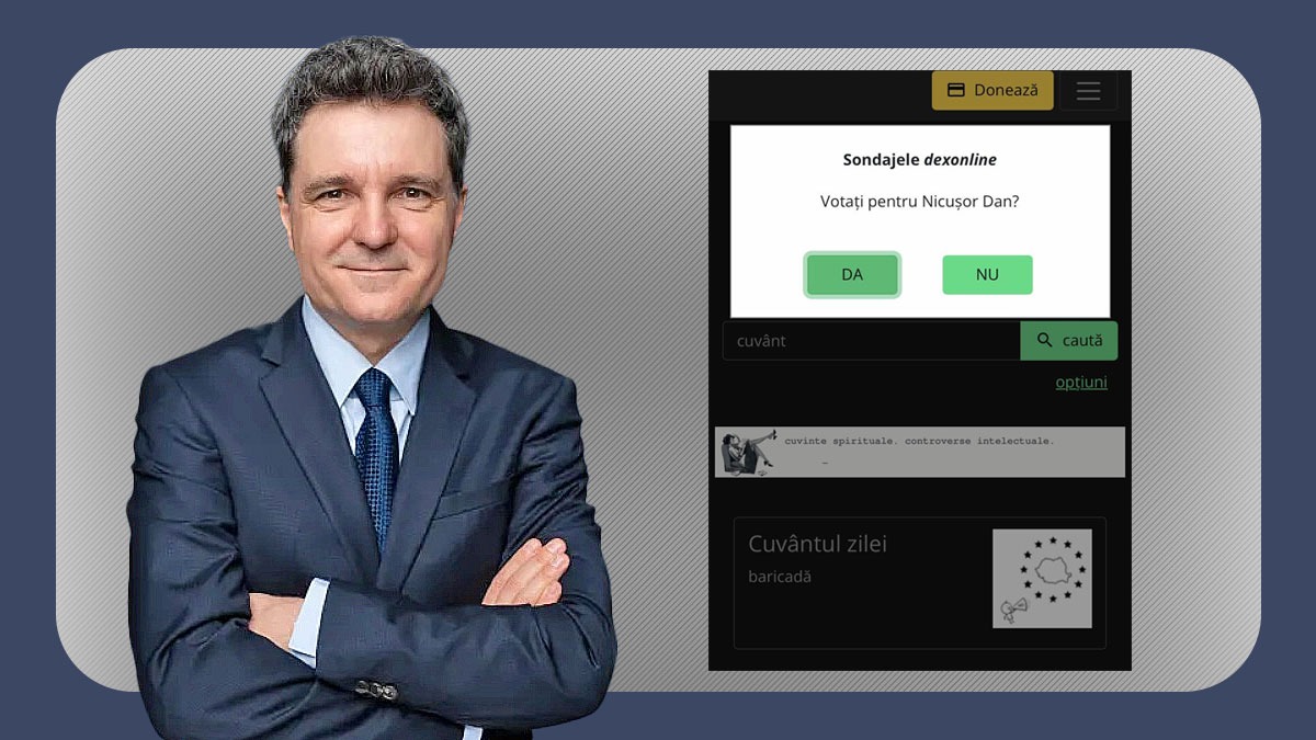 DEXONLINE întreabă dacă votezi sau nu cu Nicușor Dan / Ce se întâmplă ...