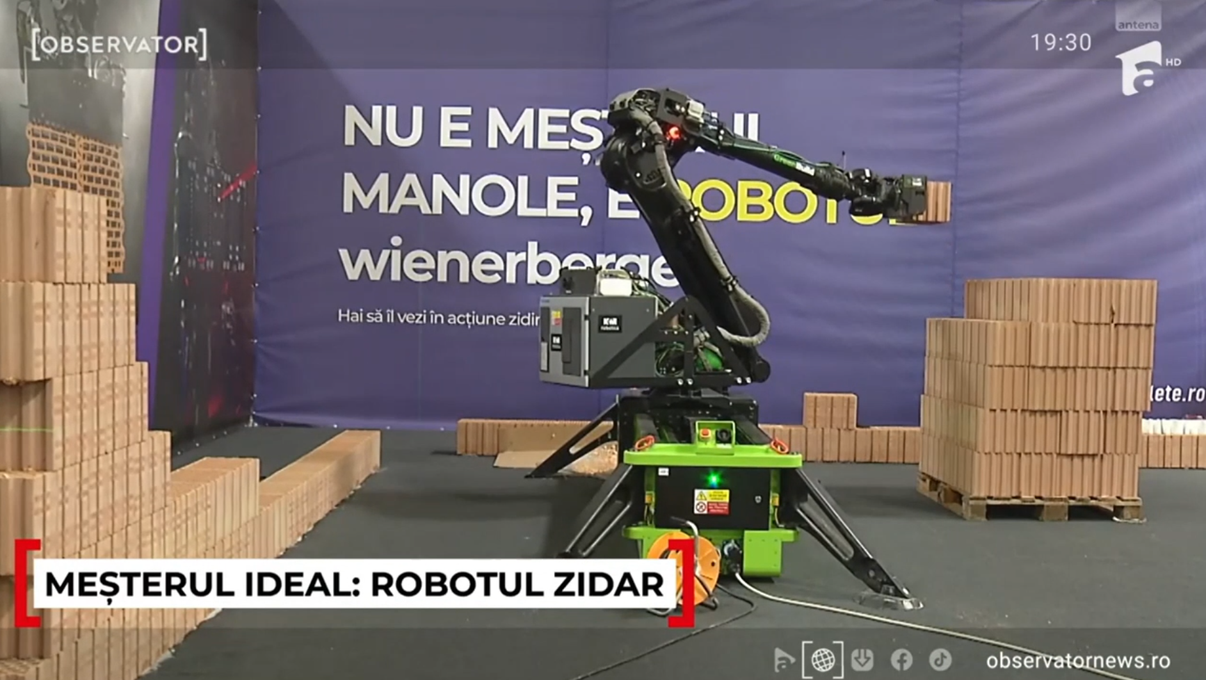 Meșterul ideal, ROBOTUL zidar, adus pentru prima dată în România ...