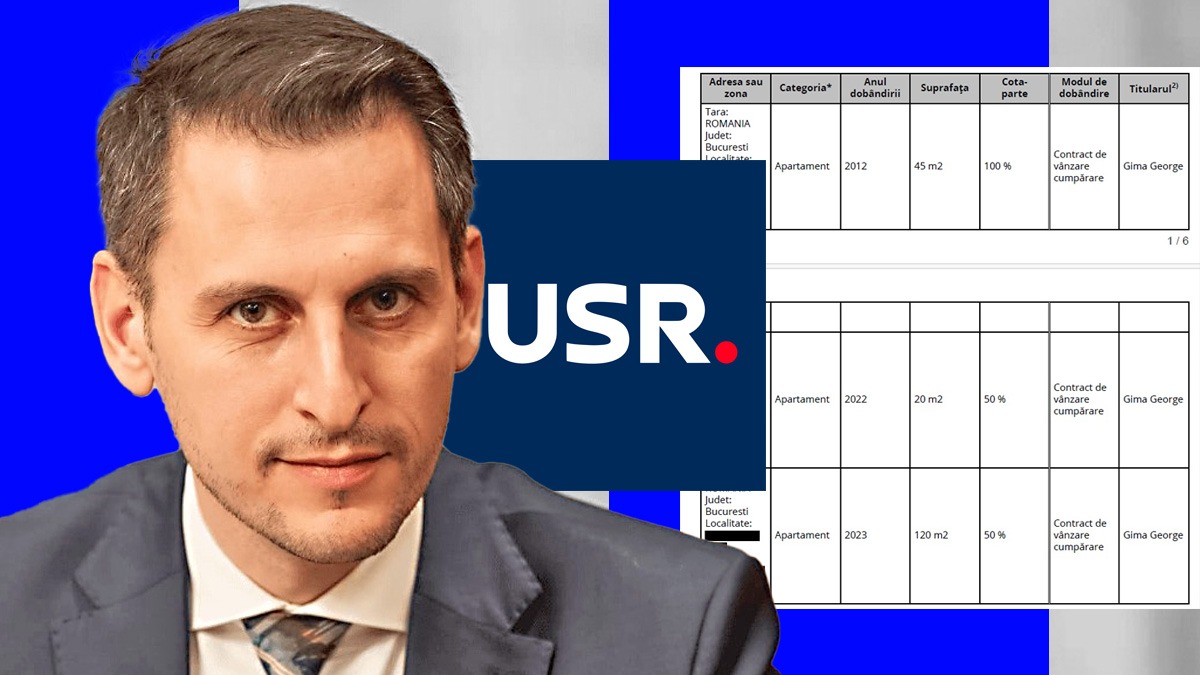 Prins cu 3 apartamente în declarația de avere, „chiriașul” USR George ...