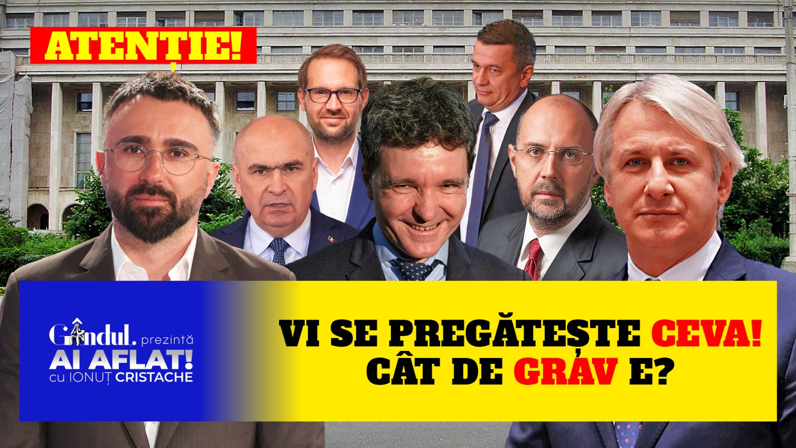 POLL „Ai Aflat! cu Ionuț Cristache”: „Se vor înțelege PSD, PNL, USR ...