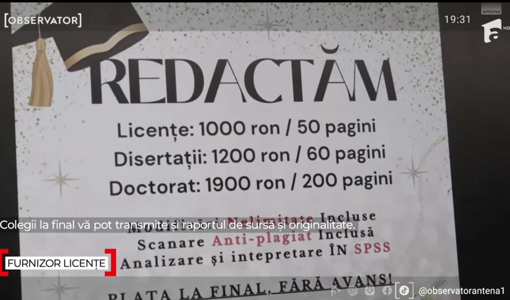 Lucrările de licență, scoase la vânzare la final de an universitar