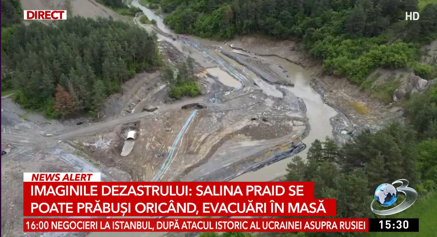 Imaginile dezastrului: Salina Praid se poate prăbuși oricând, iar zeci ...