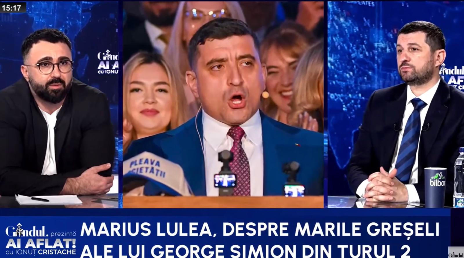 Principala greșeală a lui George Simion. Marius Lulea: „A devenit ...