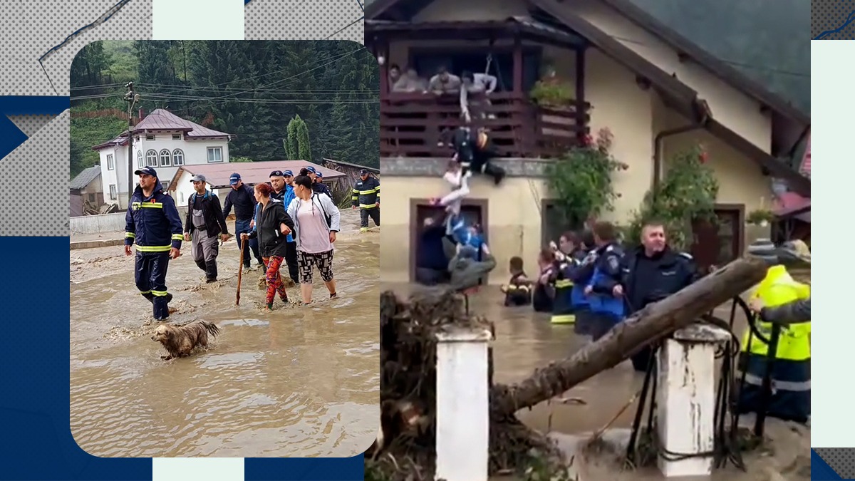 Sute de pompieri și jandarmi intervin pentru salvarea vieților în Suceava