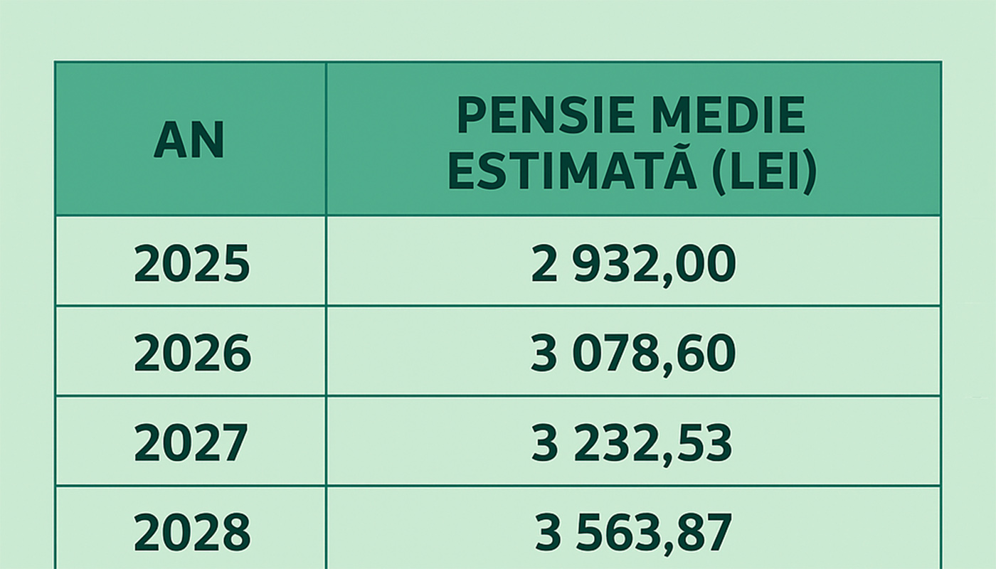 TABEL PENSII | Ce pensii medii vor primi pensionarii români în ...