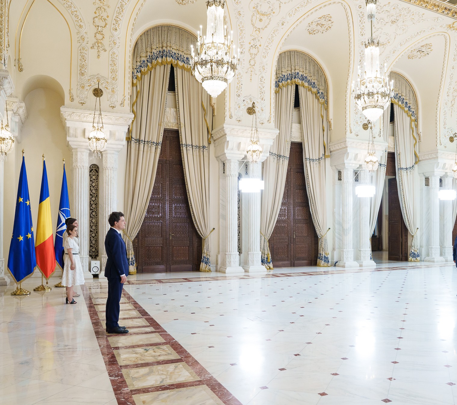 Ploaia și vântul au închis porțile Palatului Cotroceni. Președintele Nicușor Dan a făcut anunțul