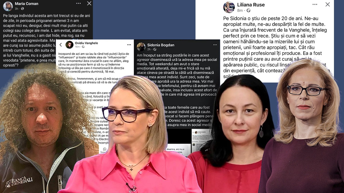 Scandalul dintre jurnaliștii Sidonia Bogdan și Ovidiu Vanghele ia ...