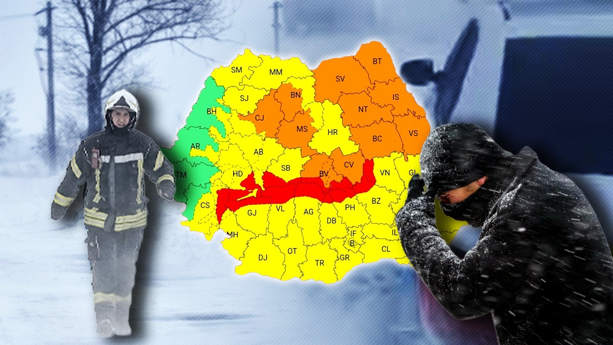 Viscolul a pus stăpânire pe mai multe zone din țară. Este Cod galben de ...