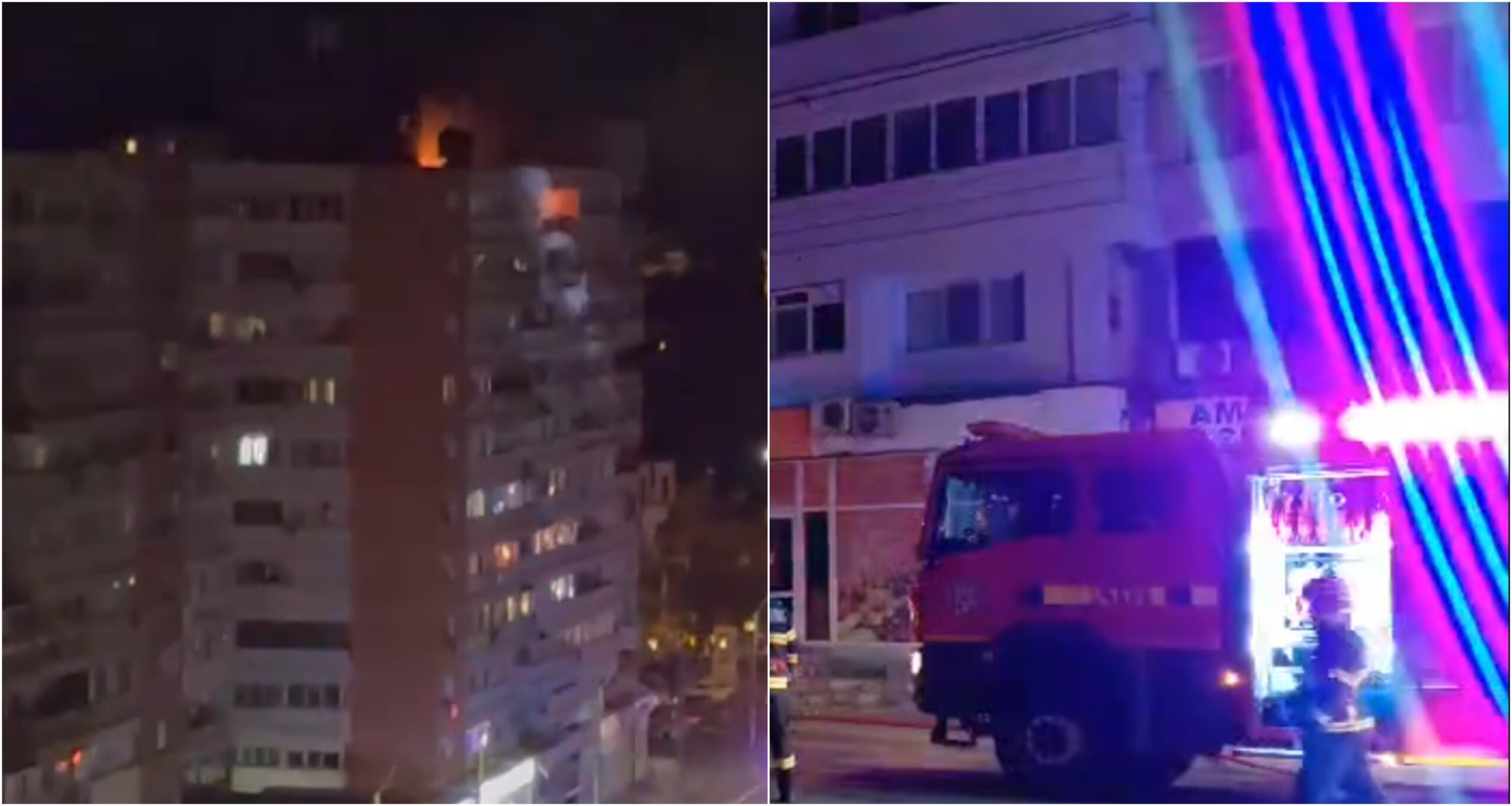 O dronă s-a prăbuşit pe un bloc din Galaţi. Explozie, urmată de ...