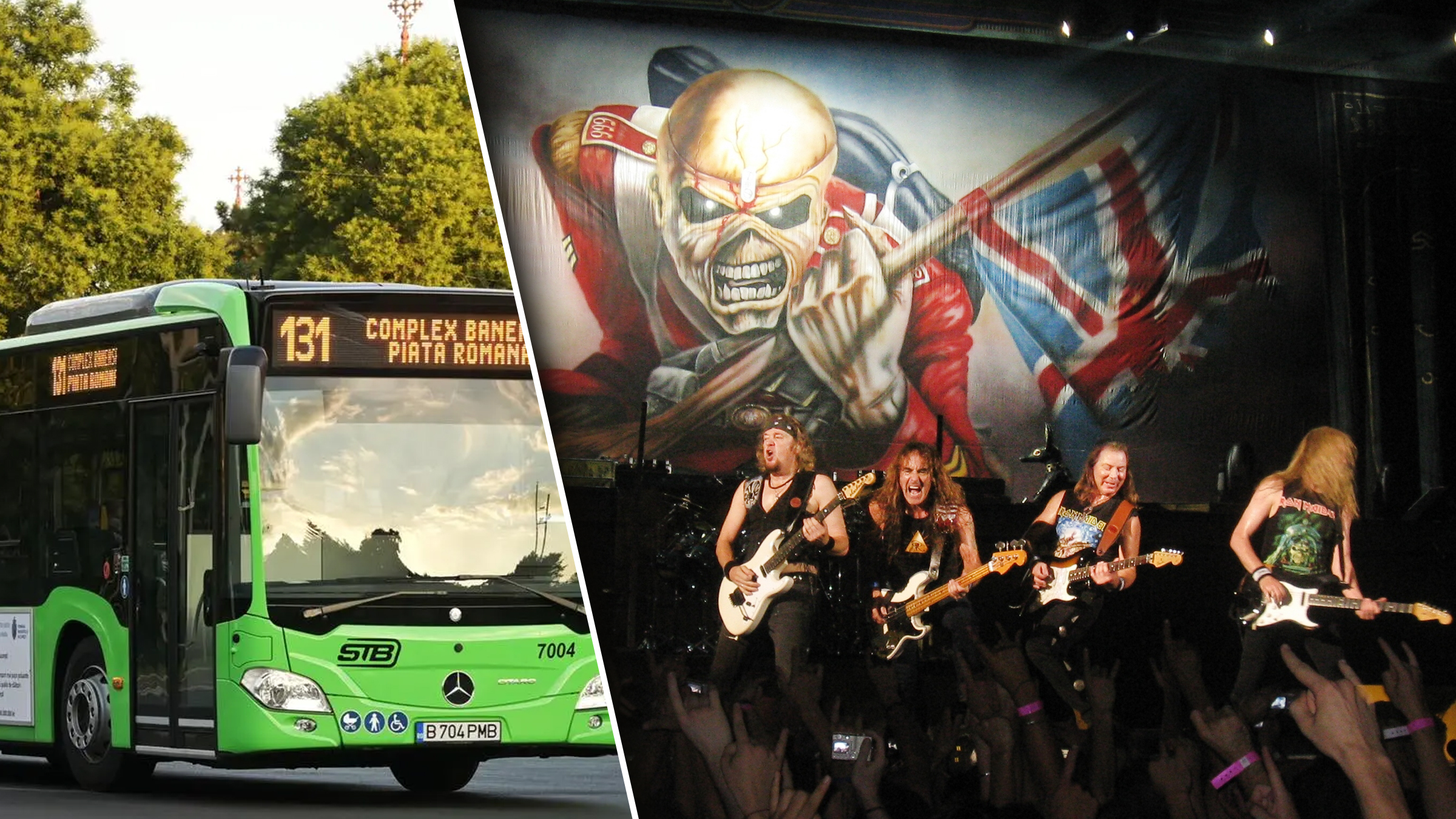 Iron Maiden cântă pe Arena Națională în această seară. Mai multe linii ...