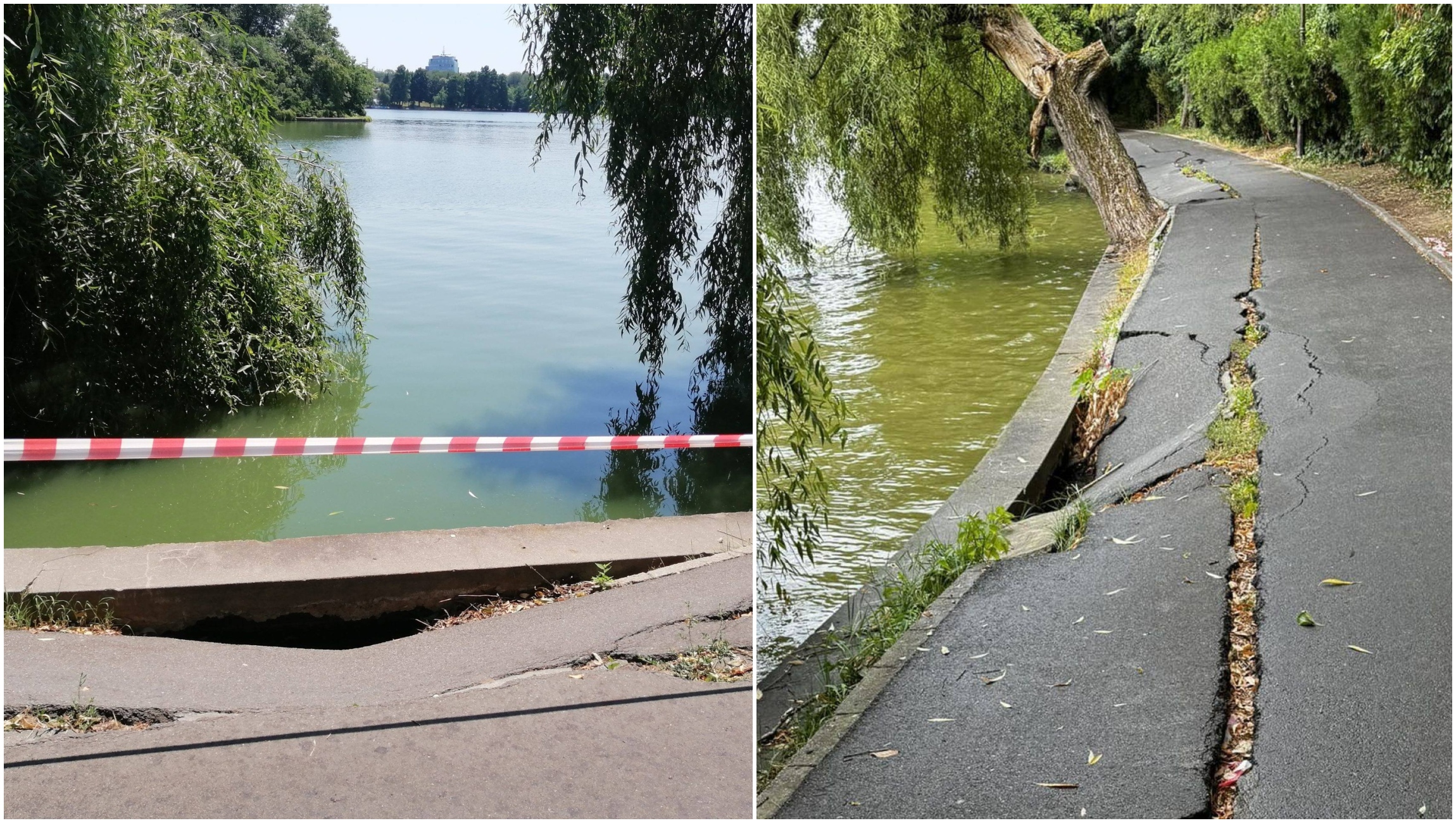 Începe golirea Lacului Herăstrău. Cât va dura până nu va mai fi pic de ...