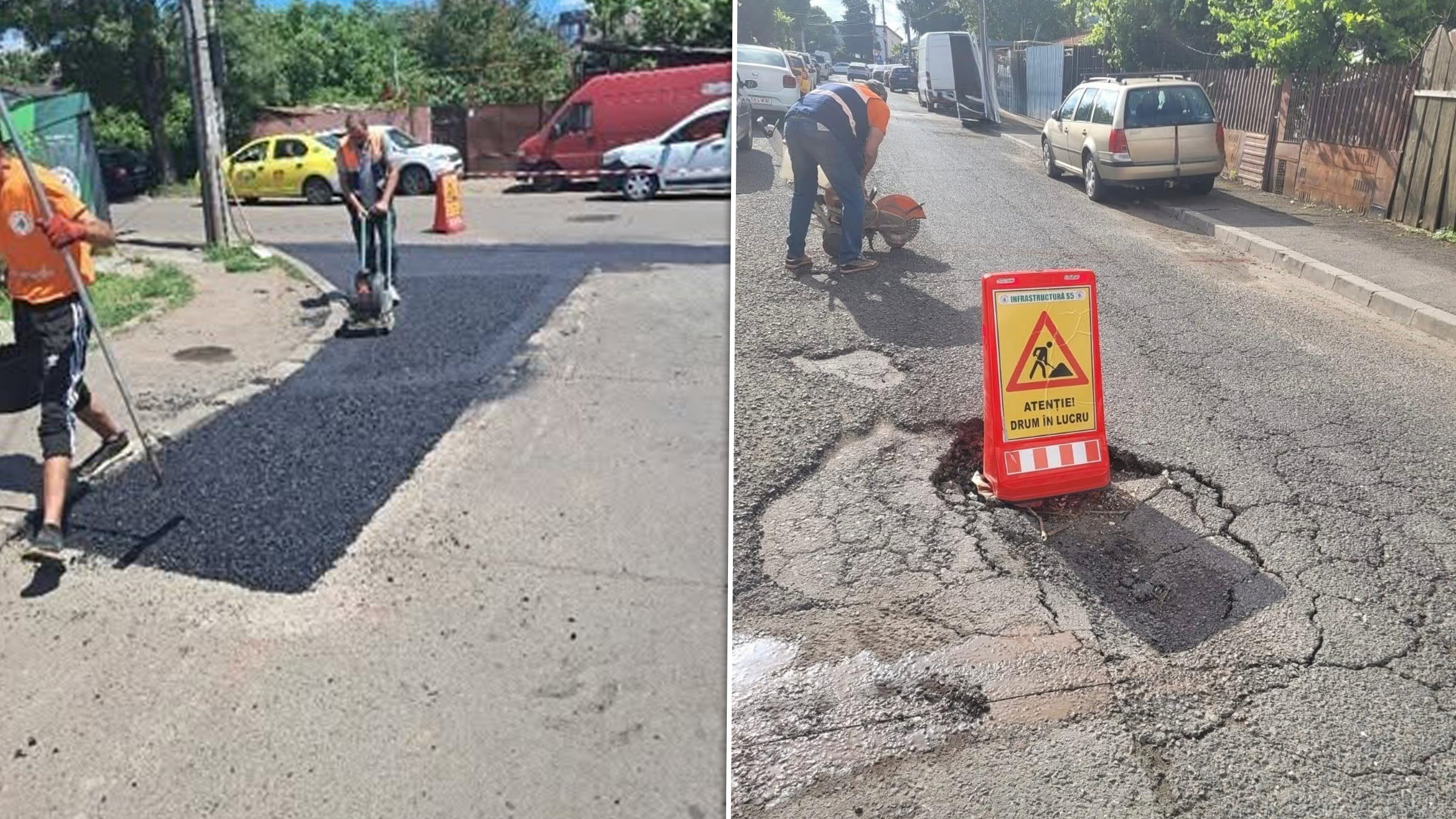(P) Societatea Infrastructură S5 S.A. a intervenit pe strada Bega, la ...